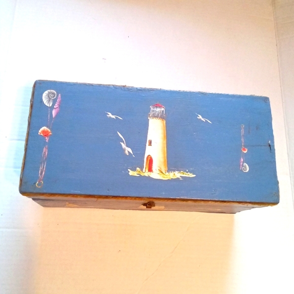 Accents | Coastal Lighthouse Wooden Rope Box | Poshmark